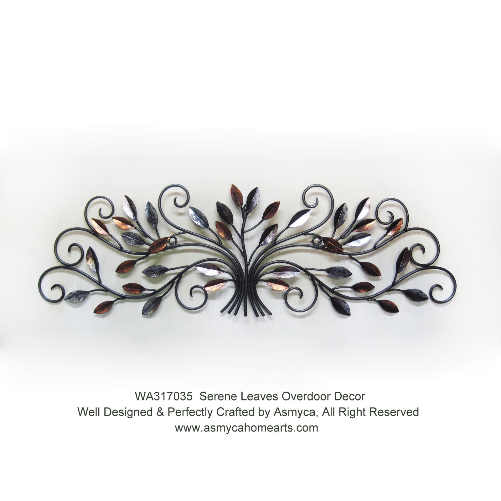 Leaves over door decor, metal arts, nature metal arts, nature arts ...
